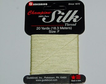 11 skiens of Gudebrod Champion Silk Thread
