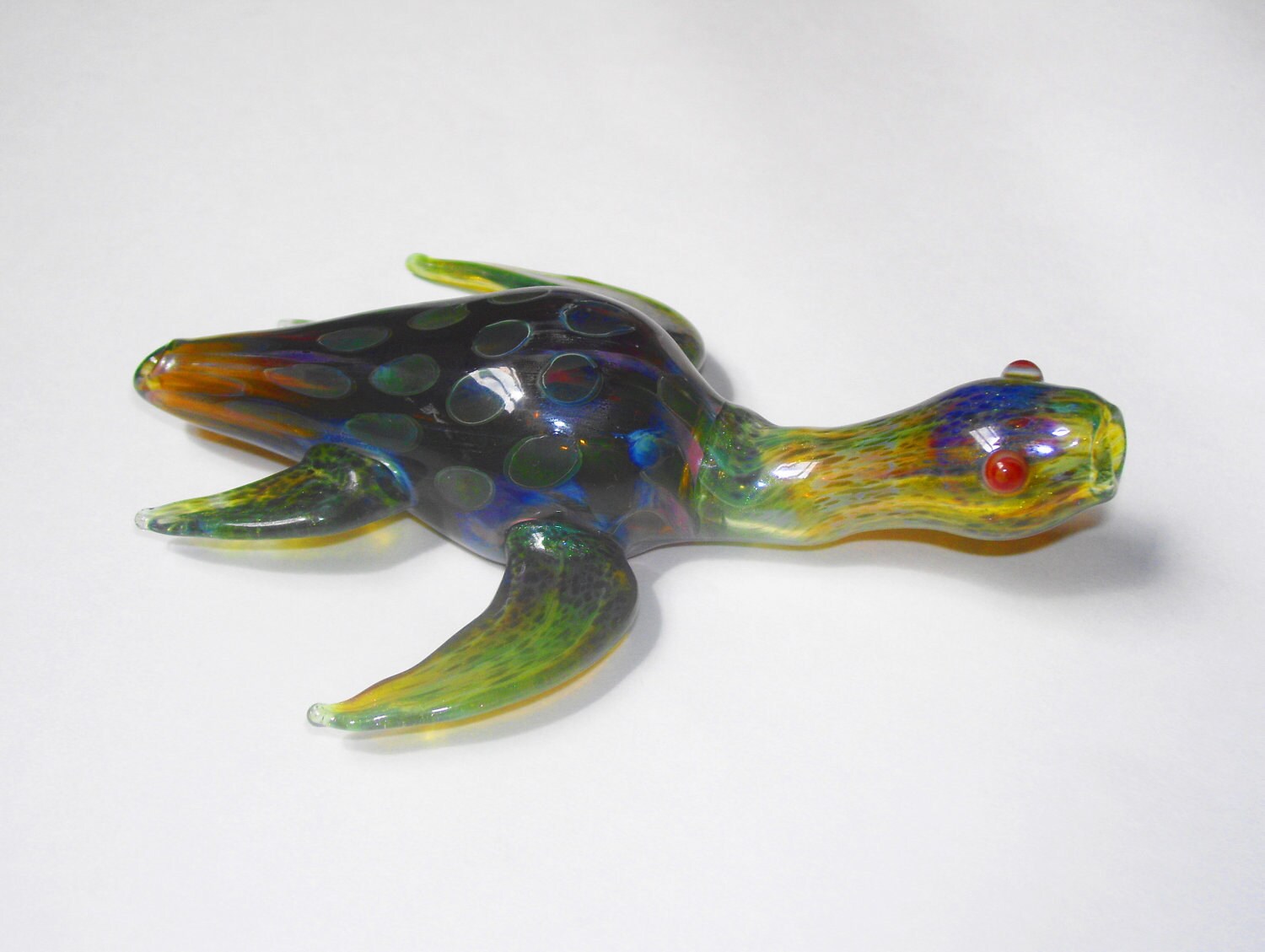 Glass Pipe Turtle Glass Pipe including Shell Head Feet and