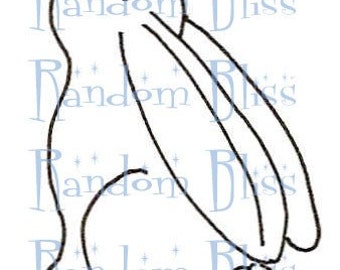 INSTANT DOWNLOAD The White Rabbit Digital Stamp