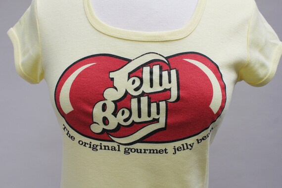 80s Vintage Jelly Belly Fitted Women's T-Shirt LARGE
