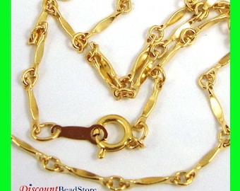 14k ROSE Gold Filled cable rope box chain Necklace finish