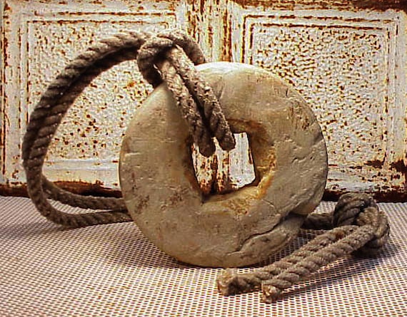 Items similar to Old Round Sharpening Stone Whetstone Grinding Wheel ...