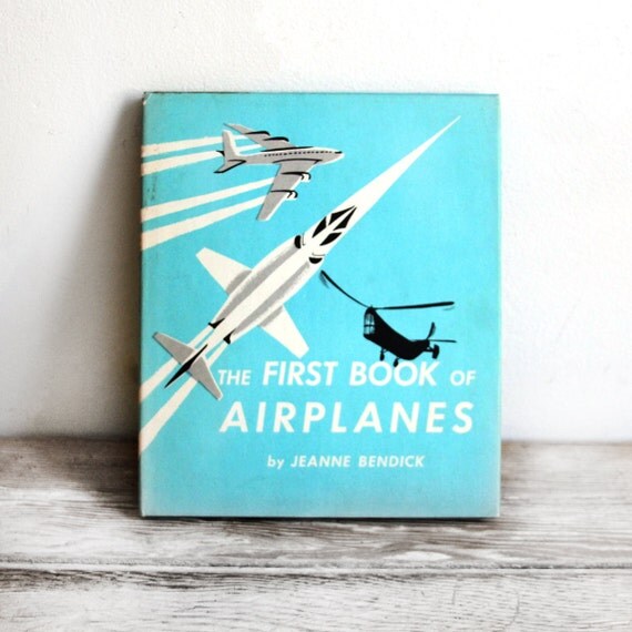 vintage the first book of airplanes by jeanne by lacklusterco
