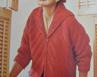 No.49 PDF Vintage Knitting Pattern For Women Cabled Aran