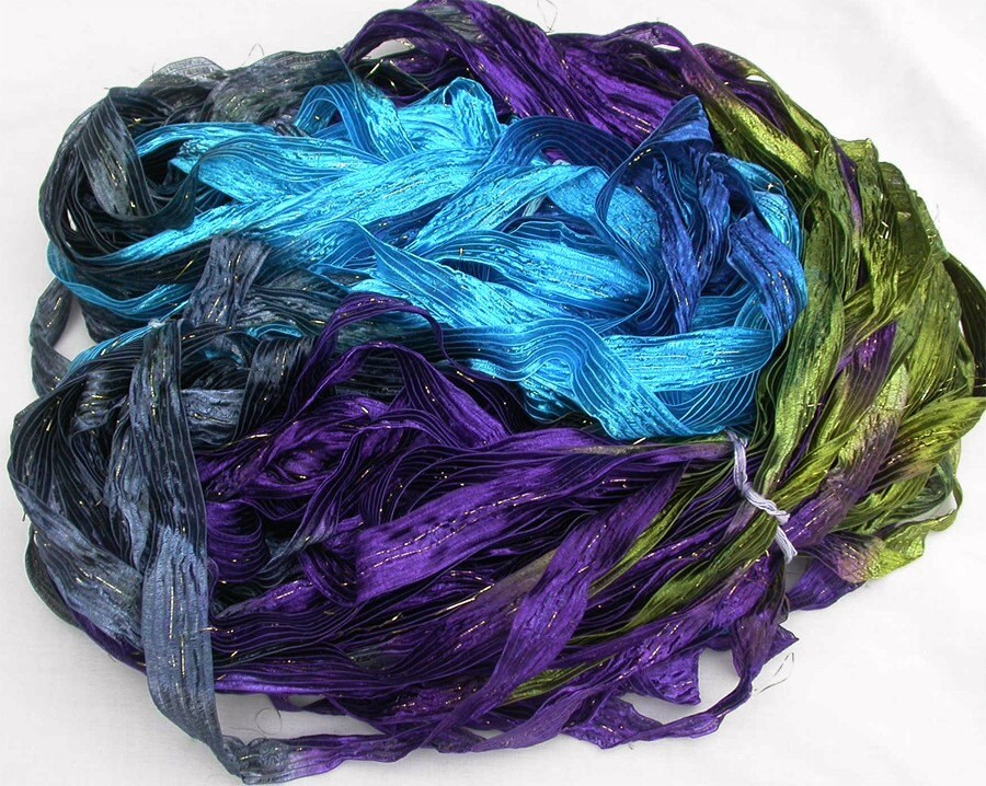 Ribbon Yarn Oasis Elegant Lady metallic and nylon 1 skein