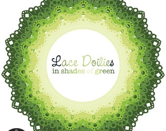 20 Digital Scallop Circle Frames Digital Clip Art