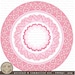Digital Clip Art Circle Frames Pretty Pink Hearts