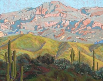 Saguaro painting | Etsy