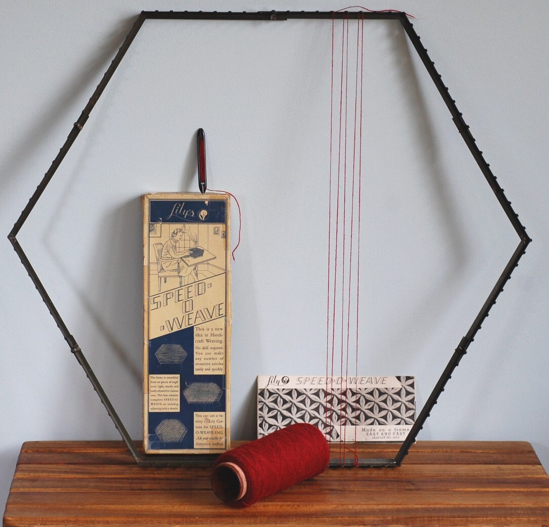 Large Hexagonal Steel Frame Weaving Loom