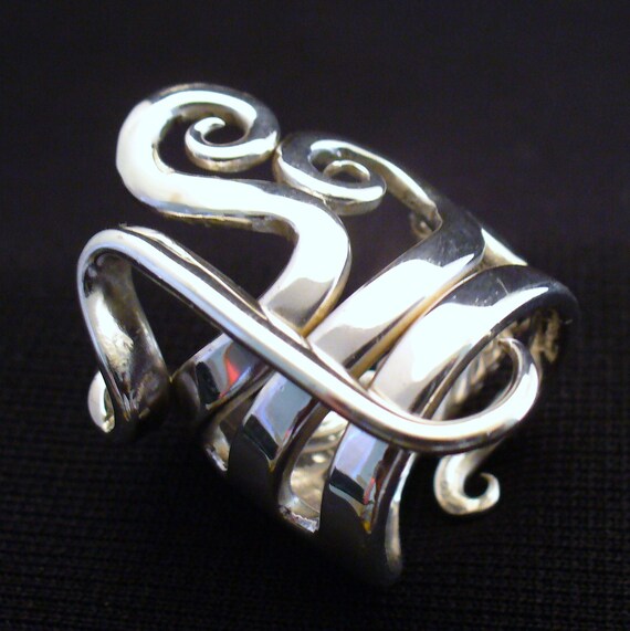 Solid Sterling Silver Real Fork Ring Size 5 to 16