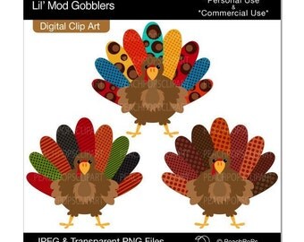 Popular items for turkey clip art on Etsy