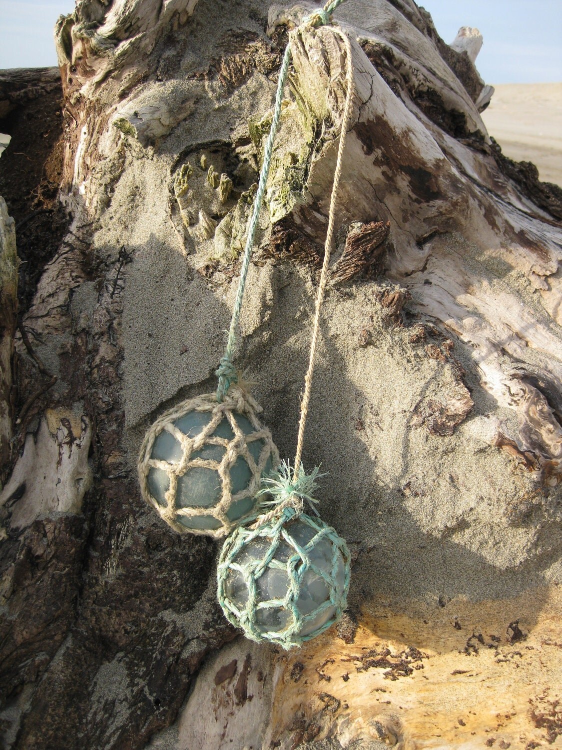 Japanese Glass Fishing Floats Original Nets by GlassFloatJunkie