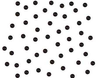 Jesse James Buttons Micro Mini Yellow Stars 1/4 Inch Tiny