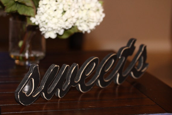 Items similar to Sweets Wedding Sign for Candy Buffet - Sweets Sign ...