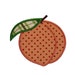 Peach Appliques Machine Embroidery Designs Applique Pattern in