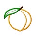 Peach Appliques Machine Embroidery Designs Applique Pattern in