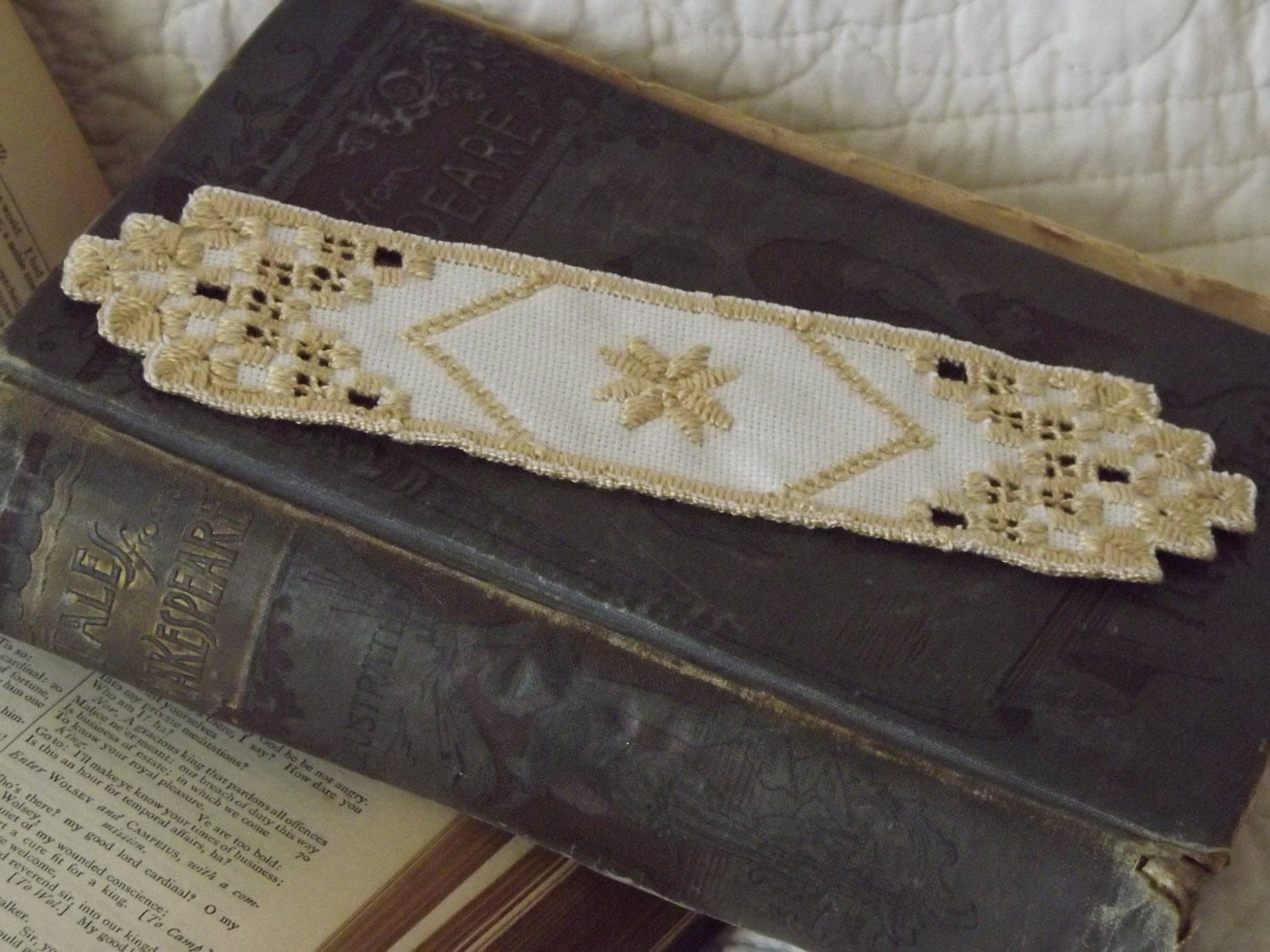 Hardanger Embroidery Bookmark