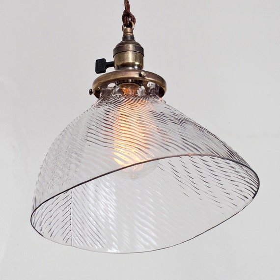 Items Similar To Vintage Industrial X Ray Mercury Glass Shade Pendant Light C1914 Paddle Socket