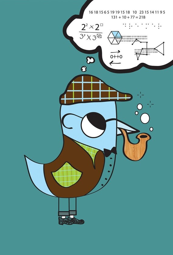 Items similar to Professor J Wonkie: bird on Etsy