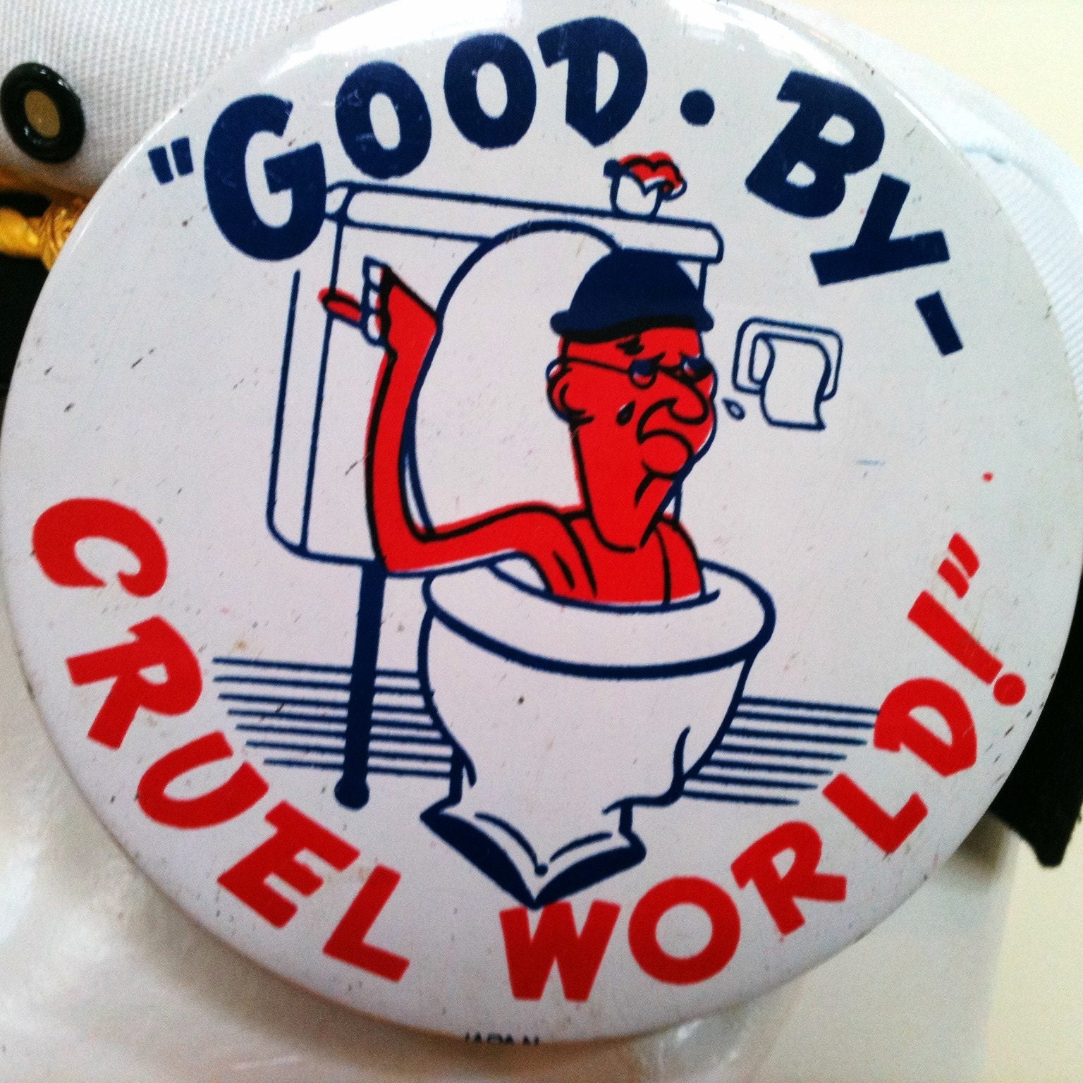 Goodbye Cruel World Pin