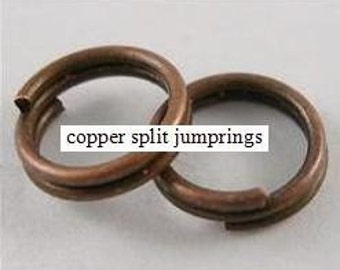 Copper split rings | Etsy