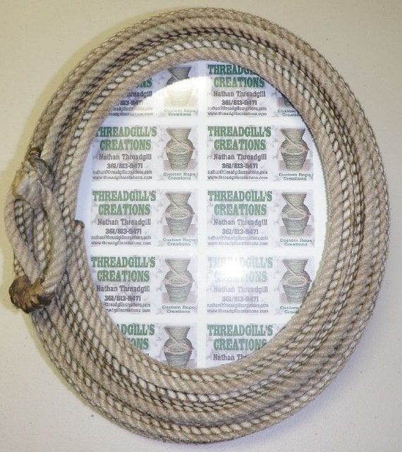 Texas Western Rope Handmade Picture Frame Cowboy Lasso Ranch