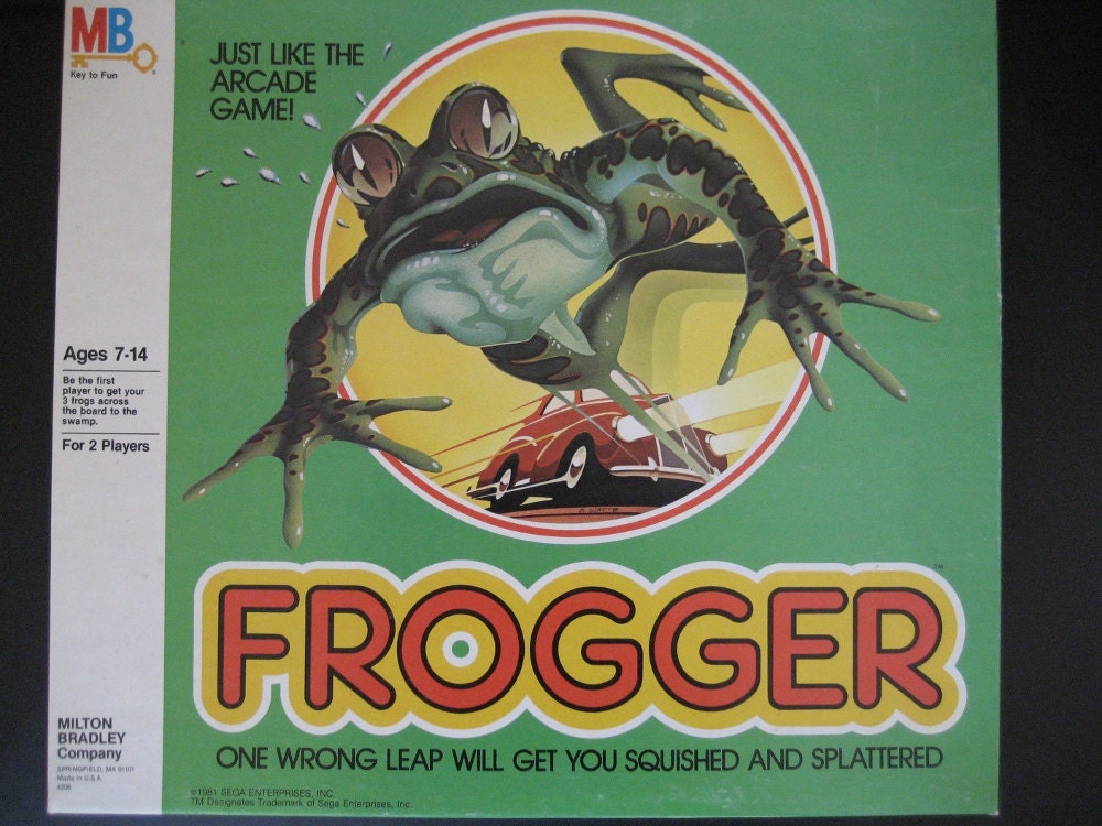 Vintage 1981 Frogger Board Game