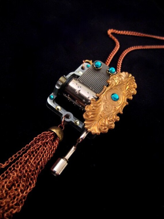 Musical Pendant Sculptural Necklace by Award by faefactory