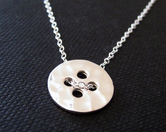 Button necklace | Etsy