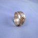 Hammered Spinning Silver Gold 9K Ring ElenadE R1119