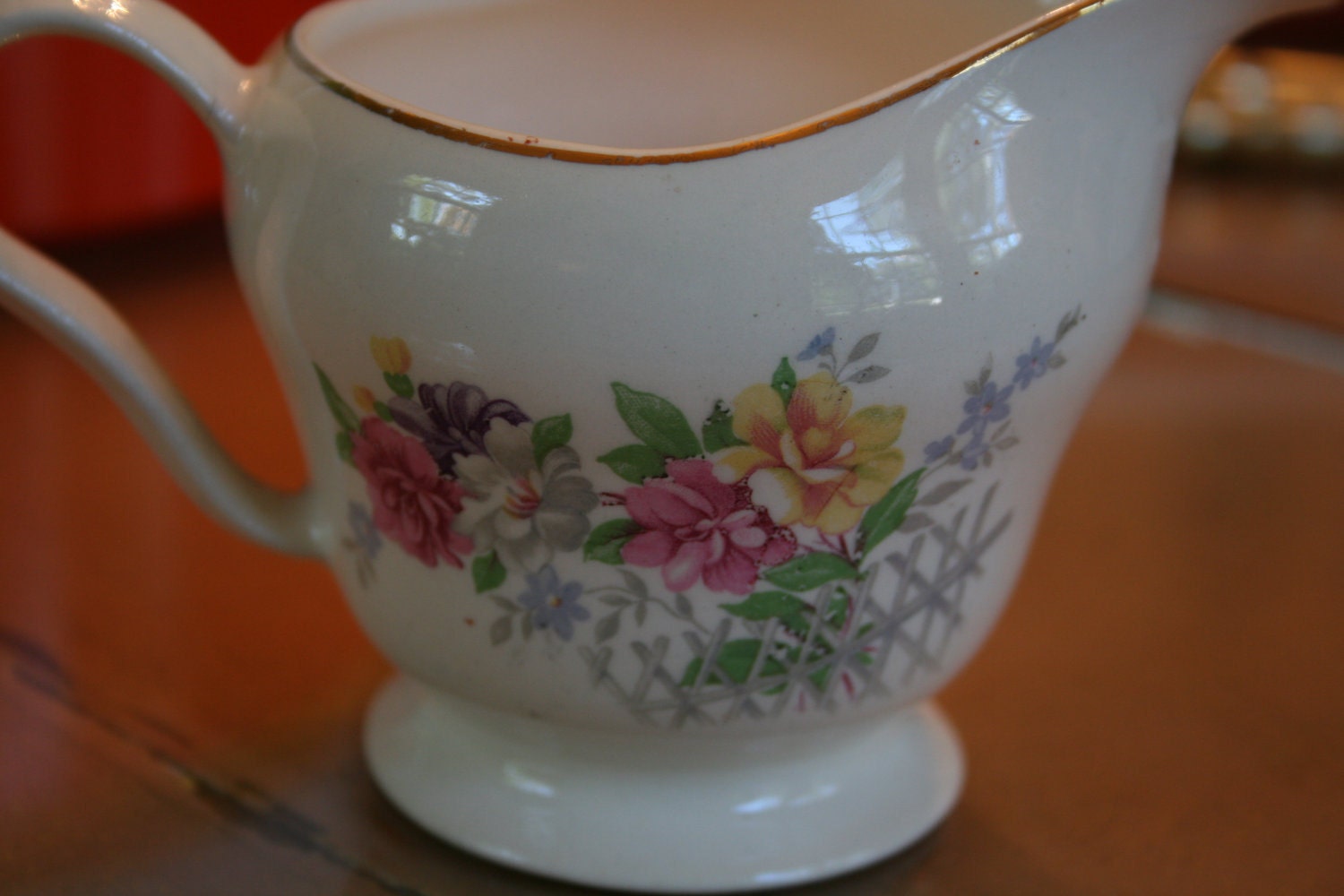 Edwin M. Knowles China Co Cream Pitcher