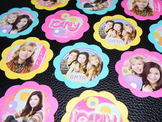 iCarly Favor Tags Cupcake Toppers by 3rdgenerationcrafts on Etsy