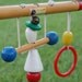 Vintage Baby Crib Toy Gym Wood Cradle Nursery