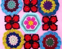 Unique african flower motif related items | Etsy