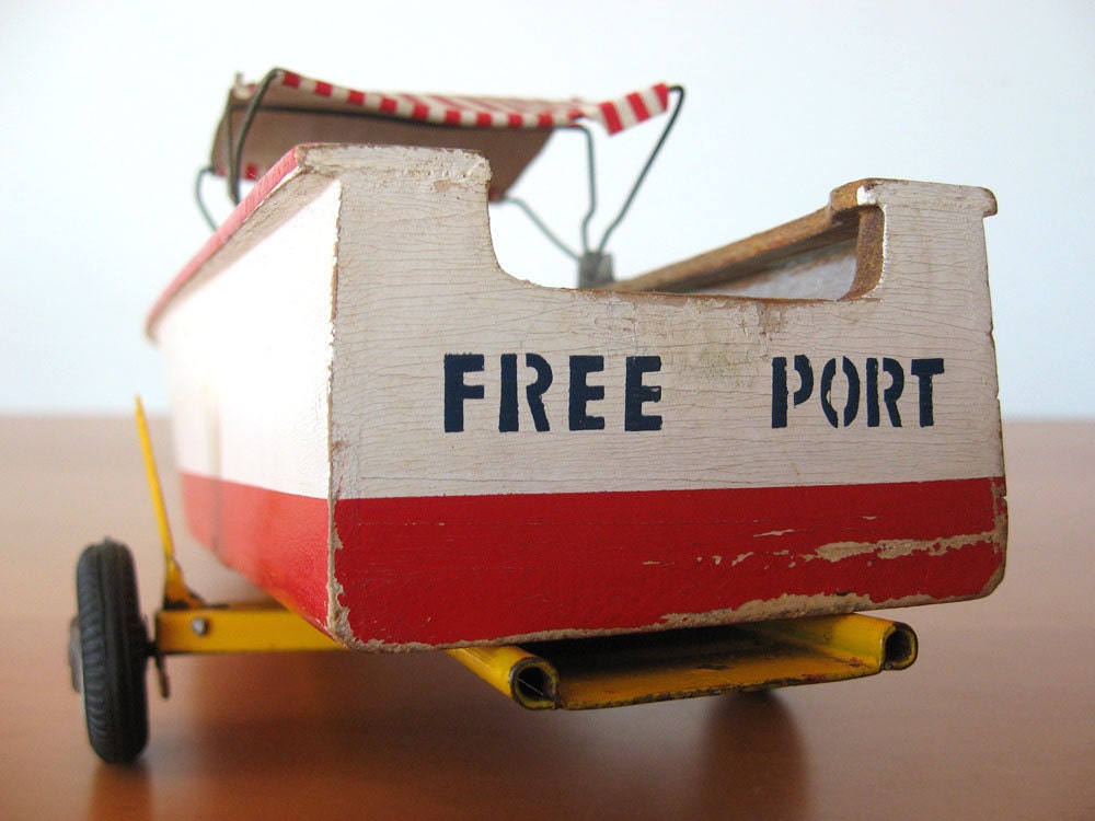 Vintage Structo Boat Nautical