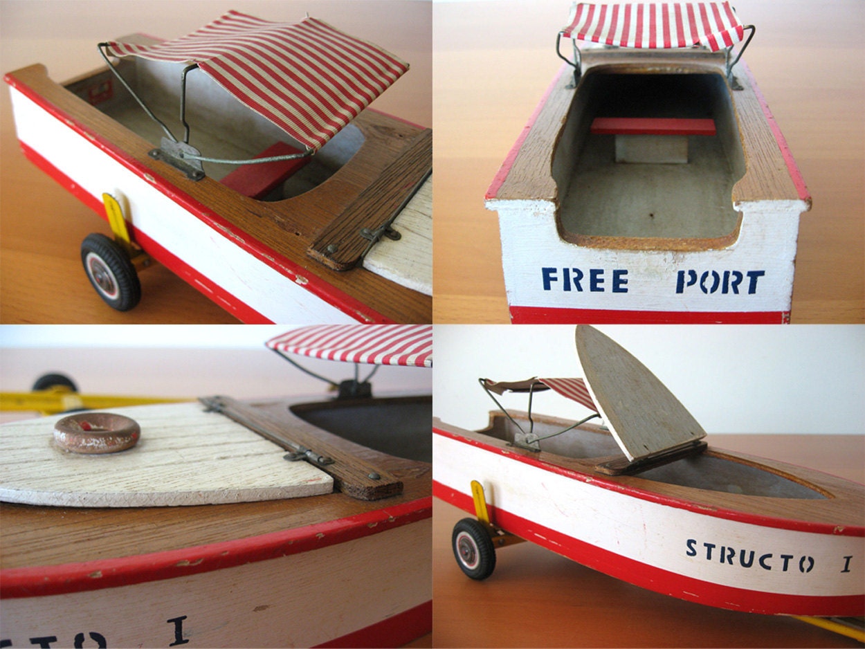 Vintage Structo Boat Nautical