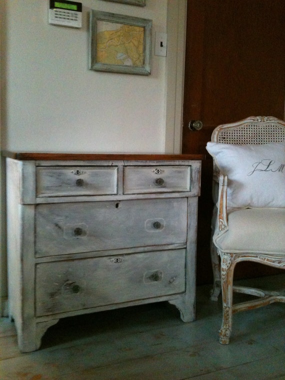 Items similar to vintage hand painted dresser on Etsy