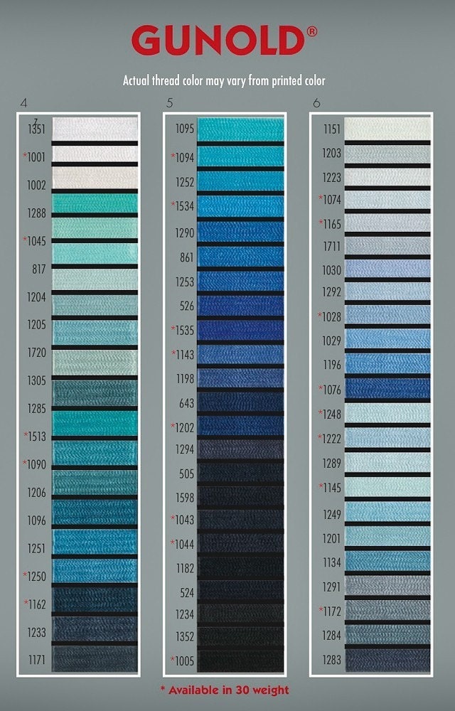 Sulky Rayon Thread Color Card from embroiderysupply on Etsy Studio