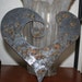 Spiral Rustic Love recycled steel custom heart rusty heart