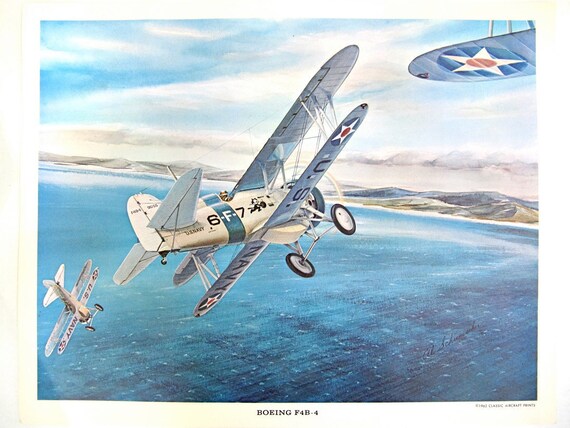 Boeing F4b 4 Classic Aircraft Print 1963