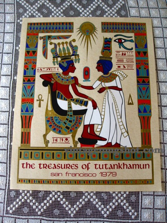 KING TUT POSTER 1979 Silkscreen Fine Art San Francico Exhibit