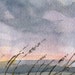 watercolor landscape Prairie Sunset art print
