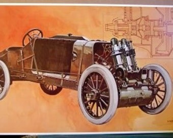 1906 Old 16 Locomobile Race Car Vanderbilt Cup Winner George