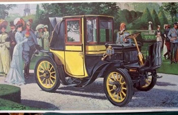 1906 Very Rare Krieger Brasier Electric Landaulet Car
