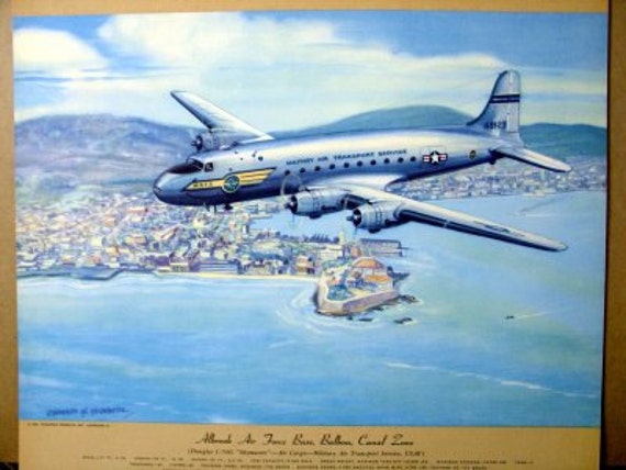 1951 Albrook USAF Air Force Base Canal Zone Douglas C54G