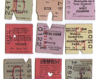 Vintage train ticket | Etsy