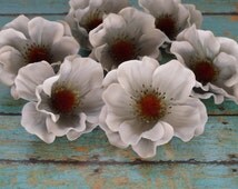 Unique grey silk flower related items | Etsy