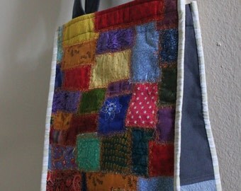 Patchwork tote bag | Etsy
