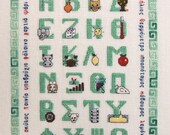 Items similar to Counted Cross Stitch Kit - Illustrated Greek Alphabet ...