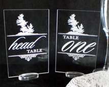 Unique table number marker related items | Etsy